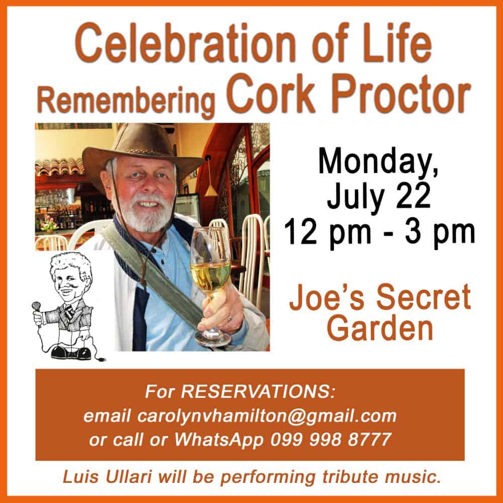 Cork Proctor, Celebration of Life Luncheon