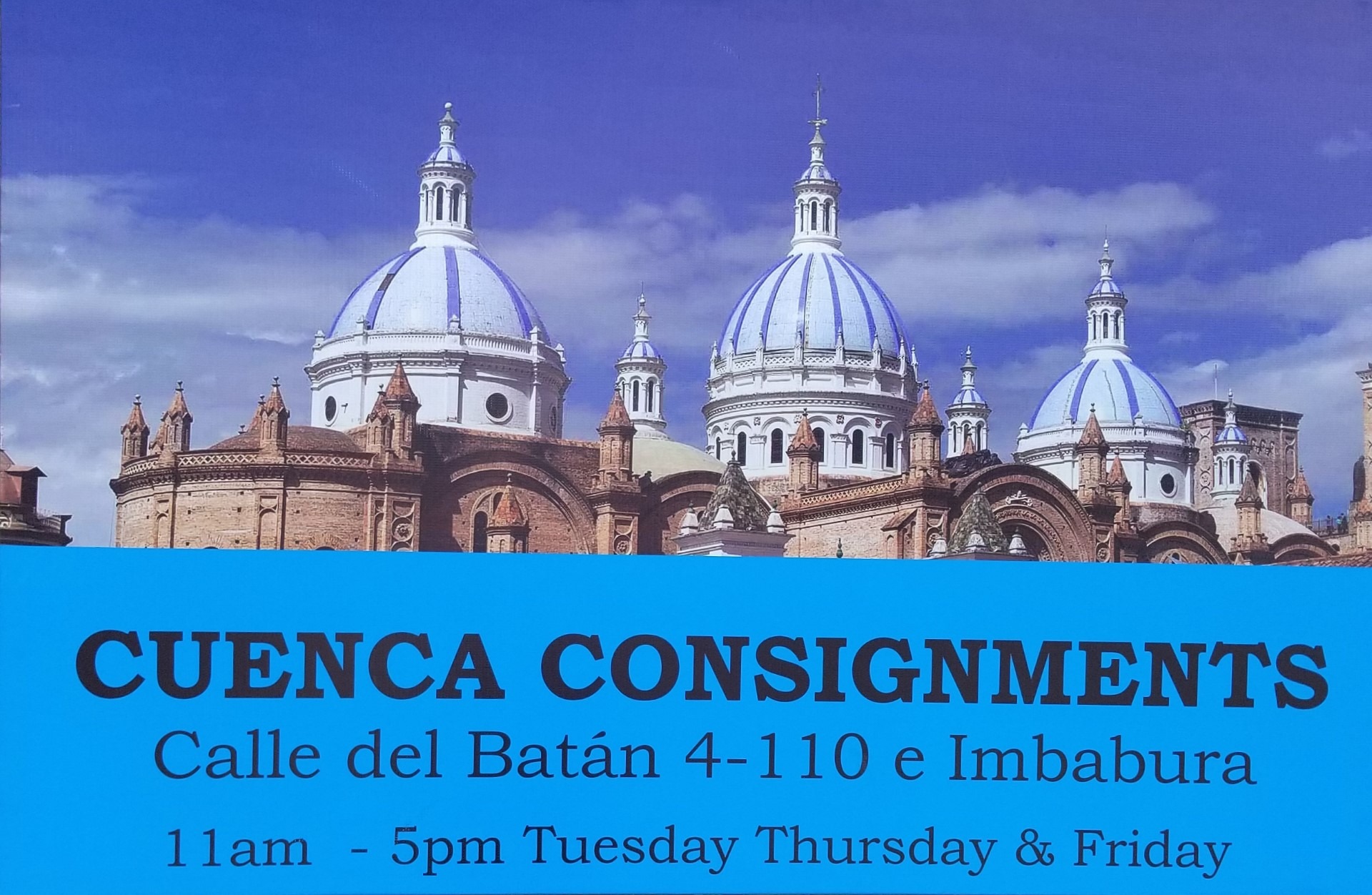 Cuenca Consignments, store is open today