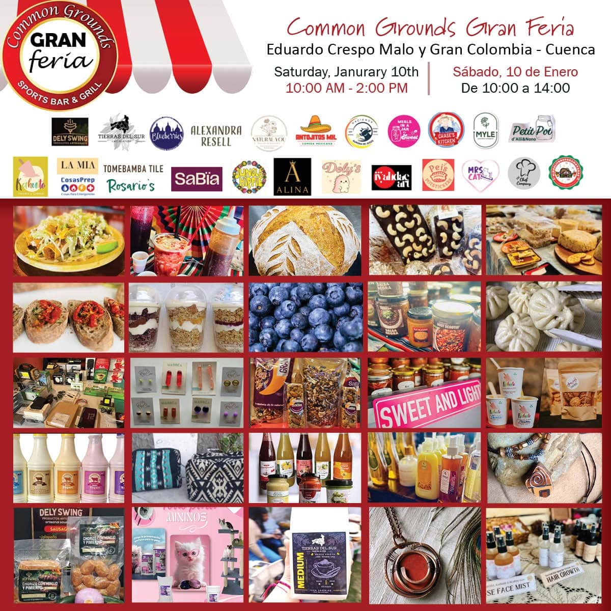 Gran Feria Common Grounds Saturday Jan 10